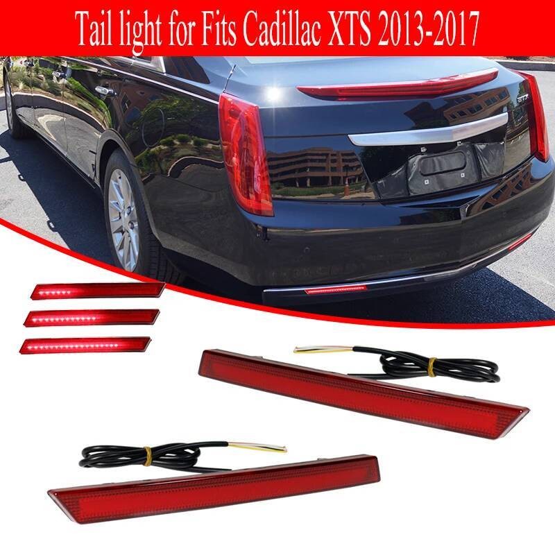 LED Red Bumper Reflectors Lights For 2013-2017 Cadillac X Tail Brake ...