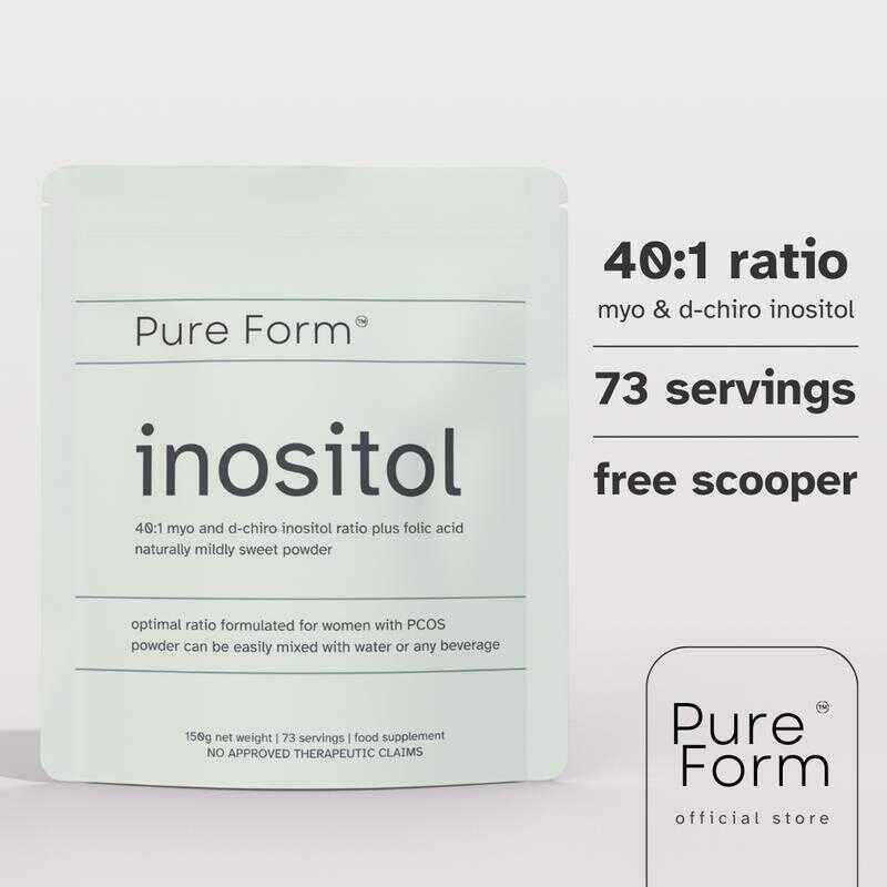 Pure Form Inositol Powder | 150G Net Weight 40:1 Myo-Inositol And D ...