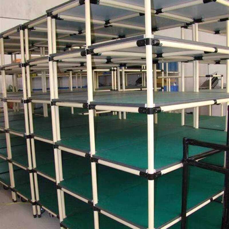 Double 4 Layer Wire Rod Anti-Static Lean Tube Shelf Disassembly Beam ...