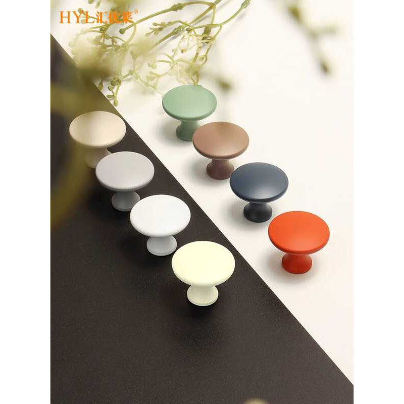 Morandi Color Hole Round Drawer PET Skin Feel Nano Wardrobe Cabinet ...