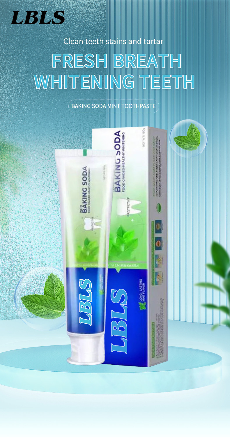 LBLS 180g Food-Grade Baking Soda Whitening Toothpaste - Peppermint ...