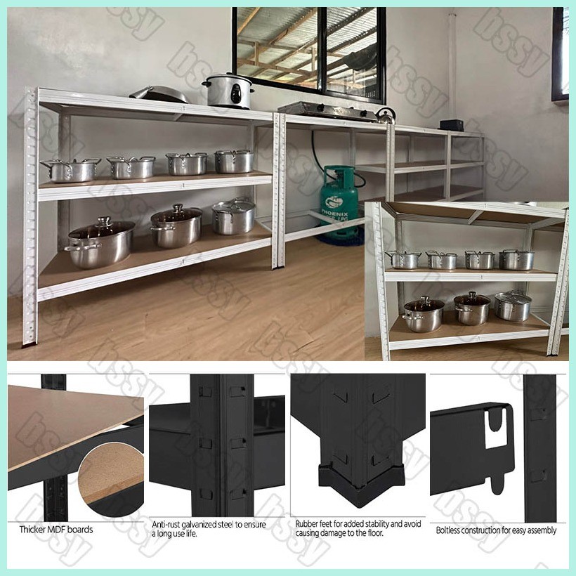 Boltless Metal Rack Steel Shelf Adjustable Height Heavy Duty Boltless ...