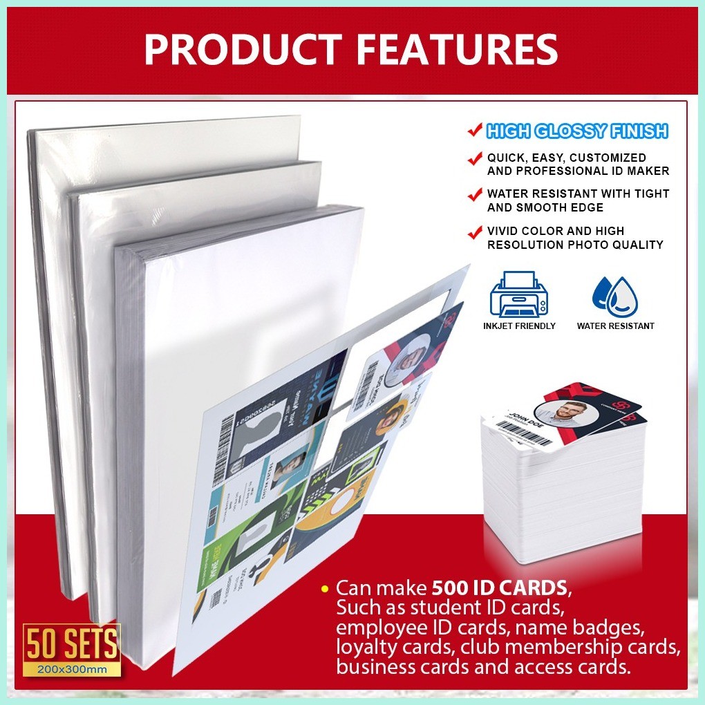CUYI PVC / PET Sheets for ID Lace Making A4 size (10-50 sets per pack ...
