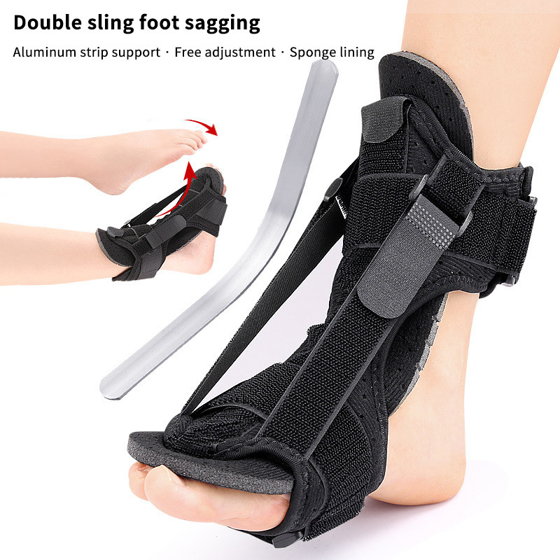 1pcs Adjustable Foot Drop Orthosis Brace Ankle Support With Plantar ...