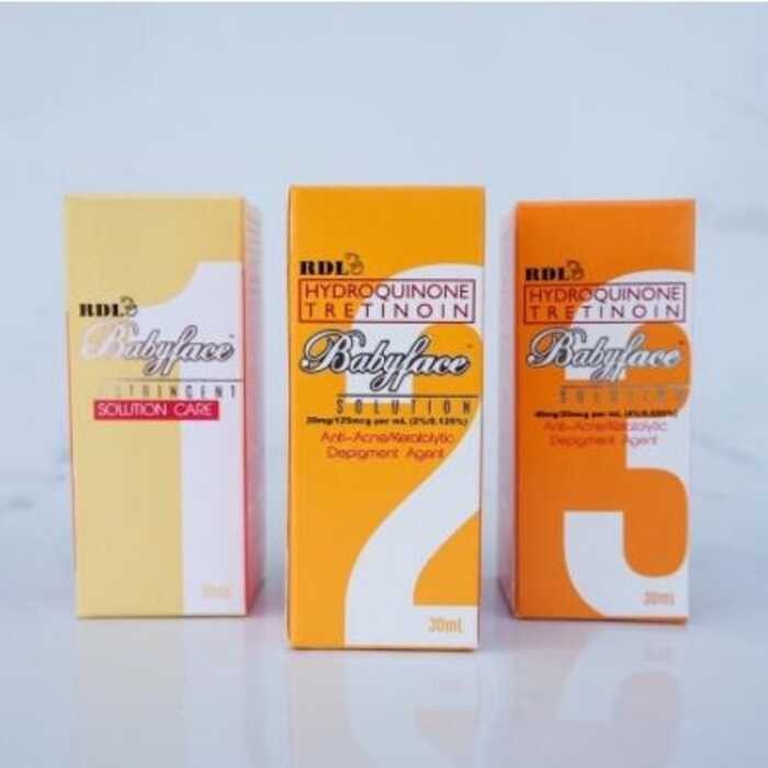 RDL BABY FACE #1#2#3 For Dark Skin Tone And Acne Solution 60Ml Skincare ...