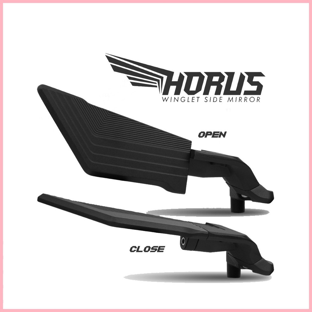 Winglet Side Mirror Large Full Alloy Adjustable Mirror Mount Walang ...