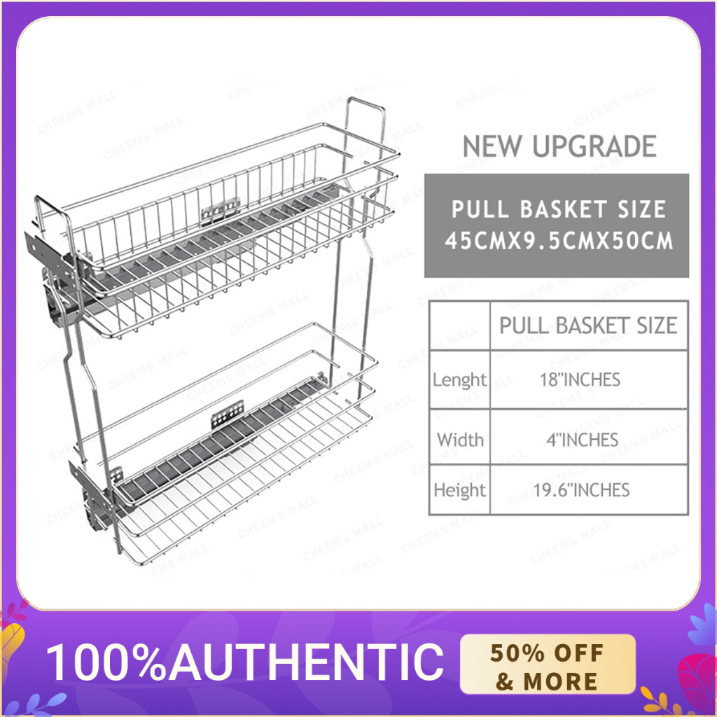 Condiments Pull out basket 2 layer 304 stainless(Rapid delivery ...