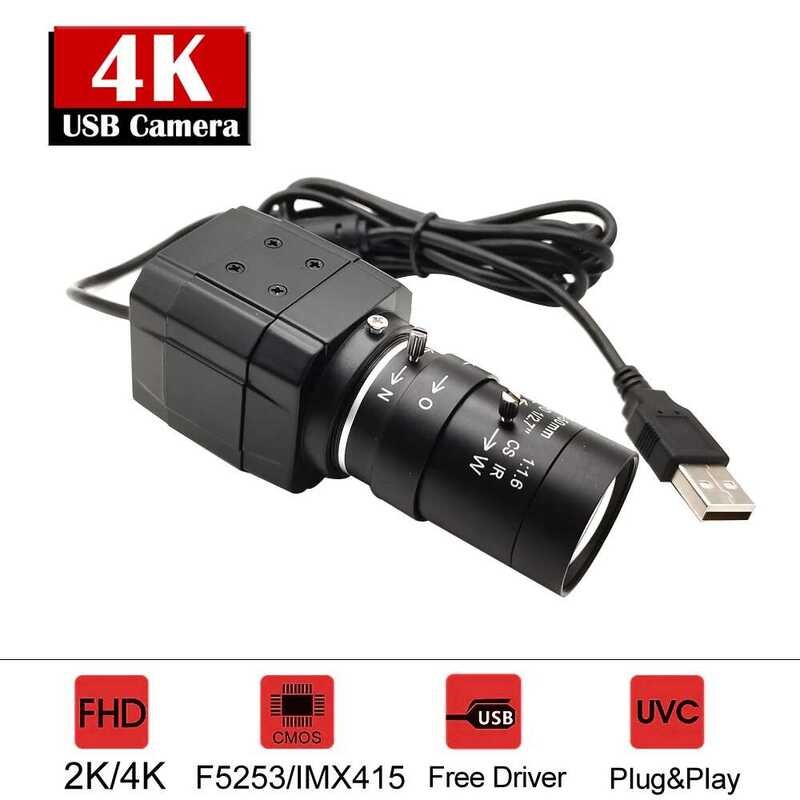 X 4K Imx415 Mini USB Webcam C OTG 5-50Mm Varifocal Zoom Lens 2K F5253 ...