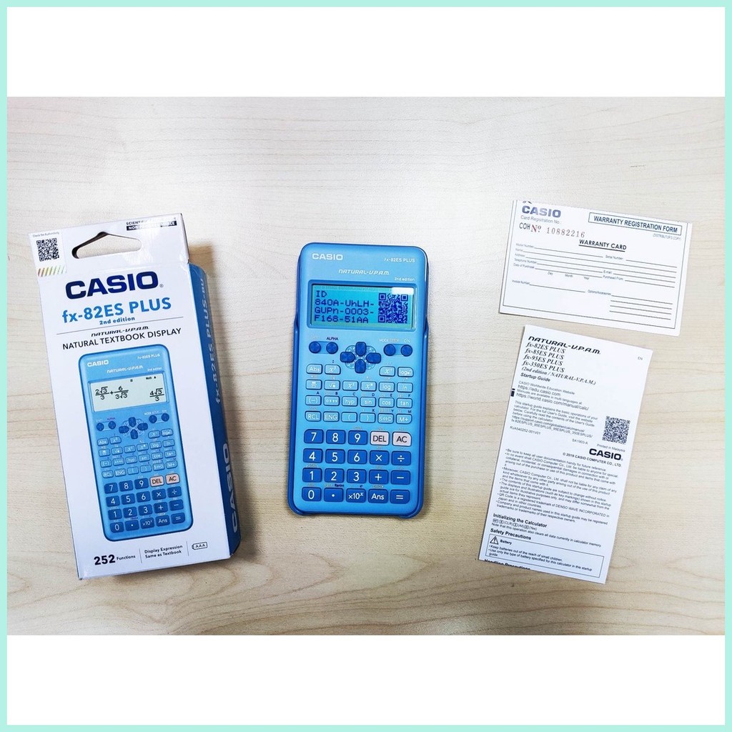 CASIO FX82ES PLUS 2ND EDITION SCIENTIFIC CALCULATOR BLUE COLOR ORIGINAL ...