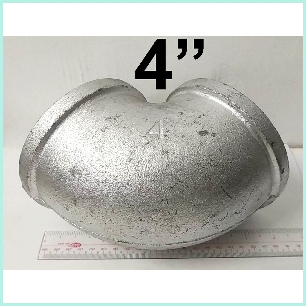 CHINA GI ELBOW 4" X 90° THREADED SCREW TYPE GALVANIZED IRON | Shopee ...