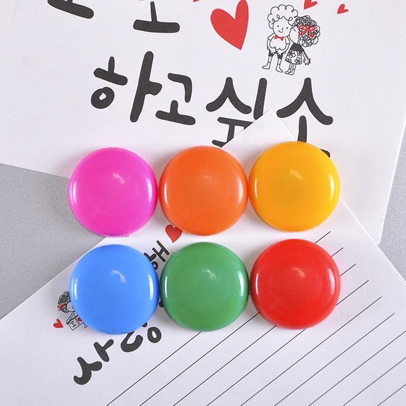 48pcs/20mm Blackboard Magnetic Buckle Whiteboard Round Colored Magnets ...