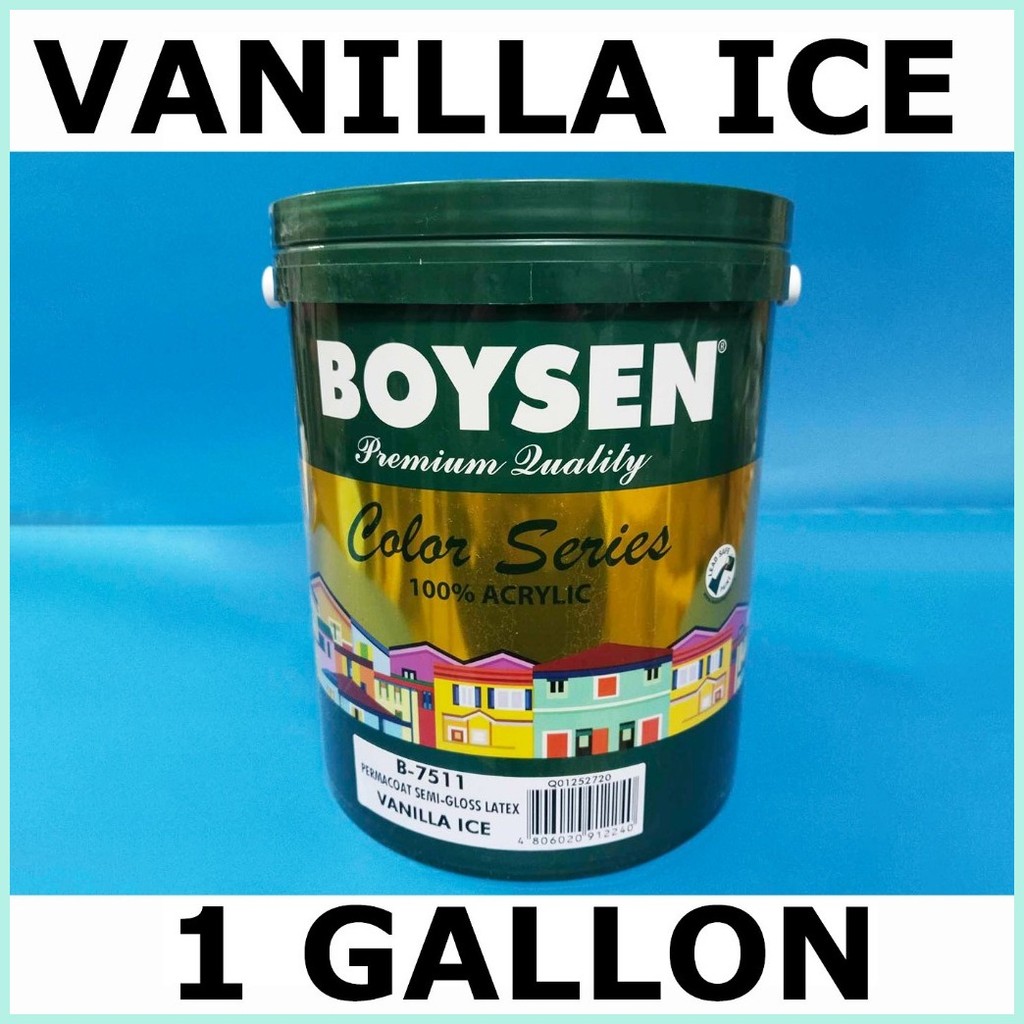 BOYSEN VANILLA ICE B-7511 ( 1 GALLON ) PERMACOAT SEMI GLOSS LATEX ...