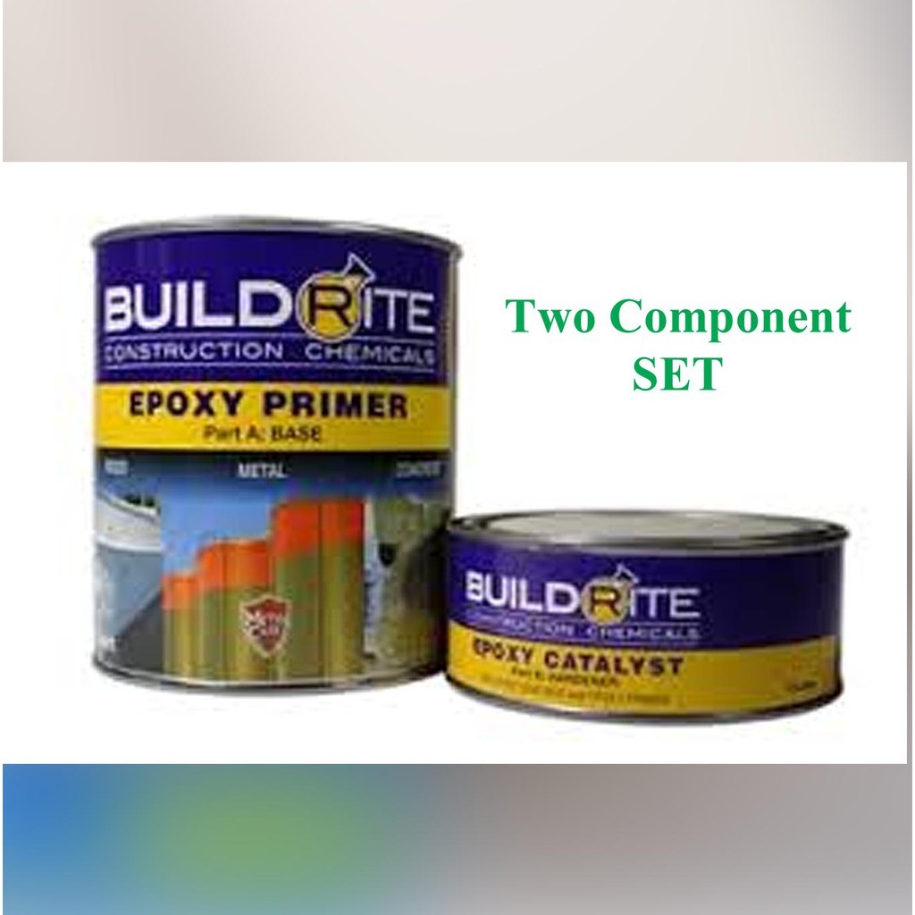 Weber Epoxy Primer Gray / White / Black with Catalyst/Hardener 2 Components Gallon Size 4 Liters ...