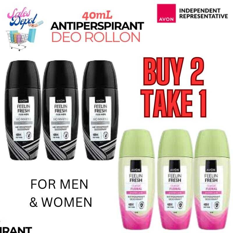 BUY 2 GET 1 Avon Feelin Fresh 40Ml/- TAKE 75Ml & QUELCH - Gluta, Tawas ...