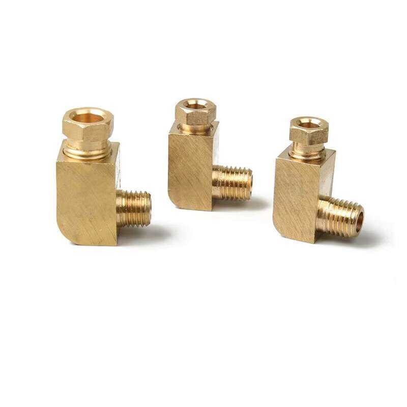 Slider Oil Nozzle PL Right Angle Internal Ferrule Elbow Aluminum Copper ...