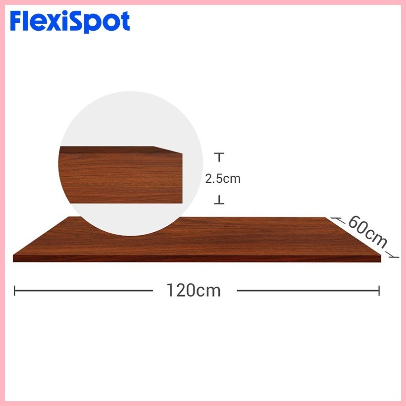 Flexispot DT1206 Tabletop 1200x600mm Melamine Surfaced Eco Friendly ...
