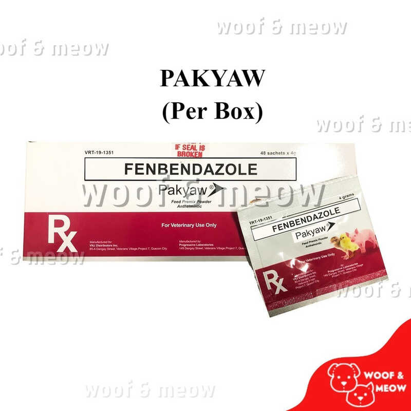 PER BOX - Fenbendazole Pakyaw Powder Dewormer 4G For Gamefowl Rooster ...