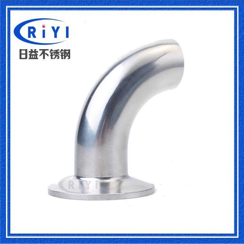 304 Sanitary Stainless Steel Elbow Polished Single Side Quick ...