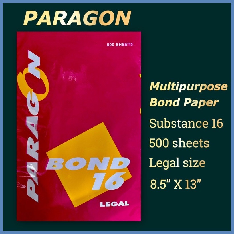 Paragon Multipurpose Bond Paper 500 sheets 56gsm | Shopee Philippines