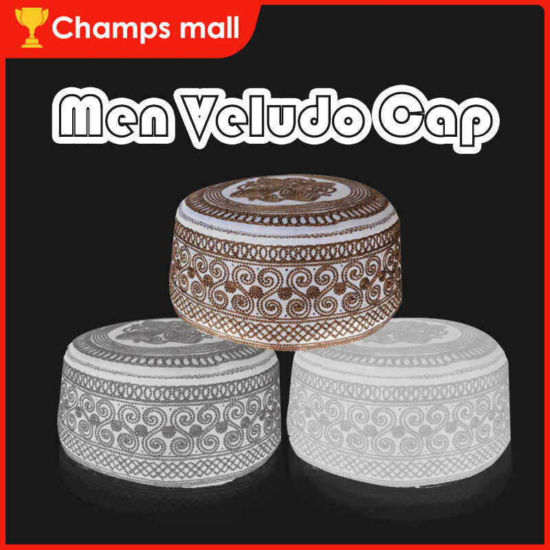 LY Men Islamic Kippot Caps Prayer Hat Muslim Embroidery Hat India ...