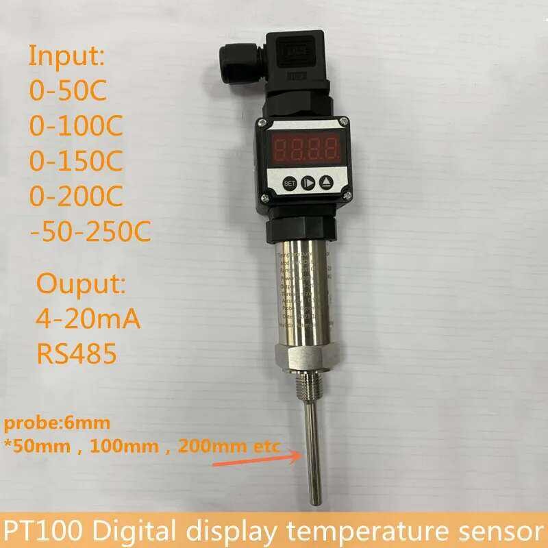 Tt Digital Display Temperature Transmitters Sensor 0 To 150 Degrees RTD ...