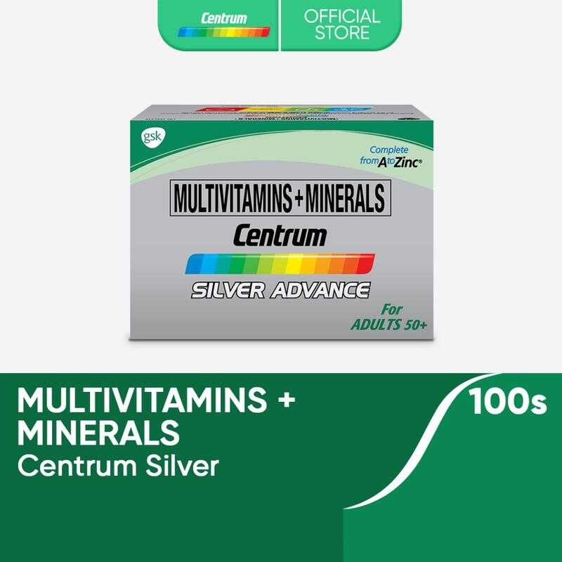 Centrum Silver Advance 100S Multivitamins And Minerals FDA | Shopee ...