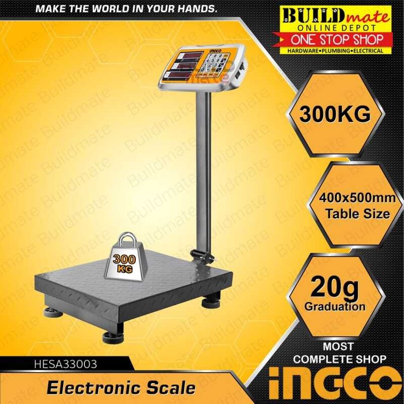 BUILDMATE Ingco Electronic Scale 300Kg Capacity 20G LED Screen Digital ...