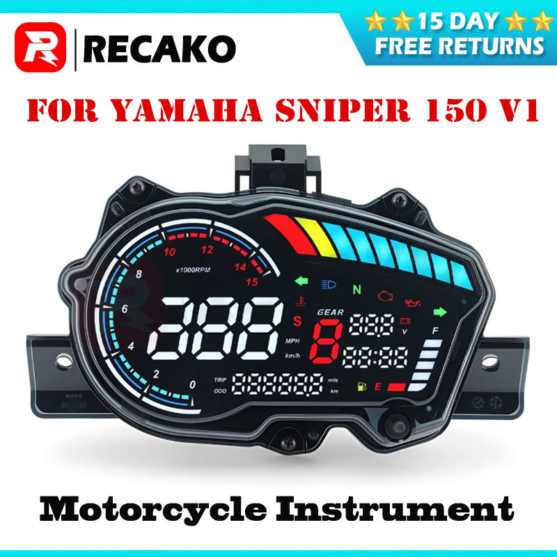 NEW YAMAHA Digital LED Meter Speedometer Mileage Tachometer Plug and ...