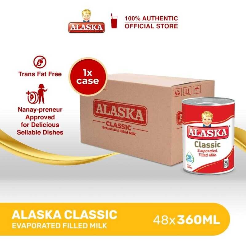 Alaska Classic Evaporated Filled Milk 360Ml 1 Case (48Pcs) 432 XXX ...