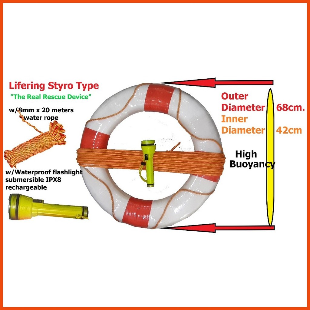 Styro Lifering Lifebuoy Lifeguard lifesaver rescue ring life saver ring ...
