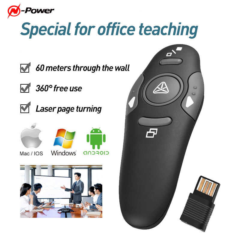 [In Stock] N-Power 2.4Ghz Wireless Presenter Remote Presentation USB Control Powerpoint PPT ...