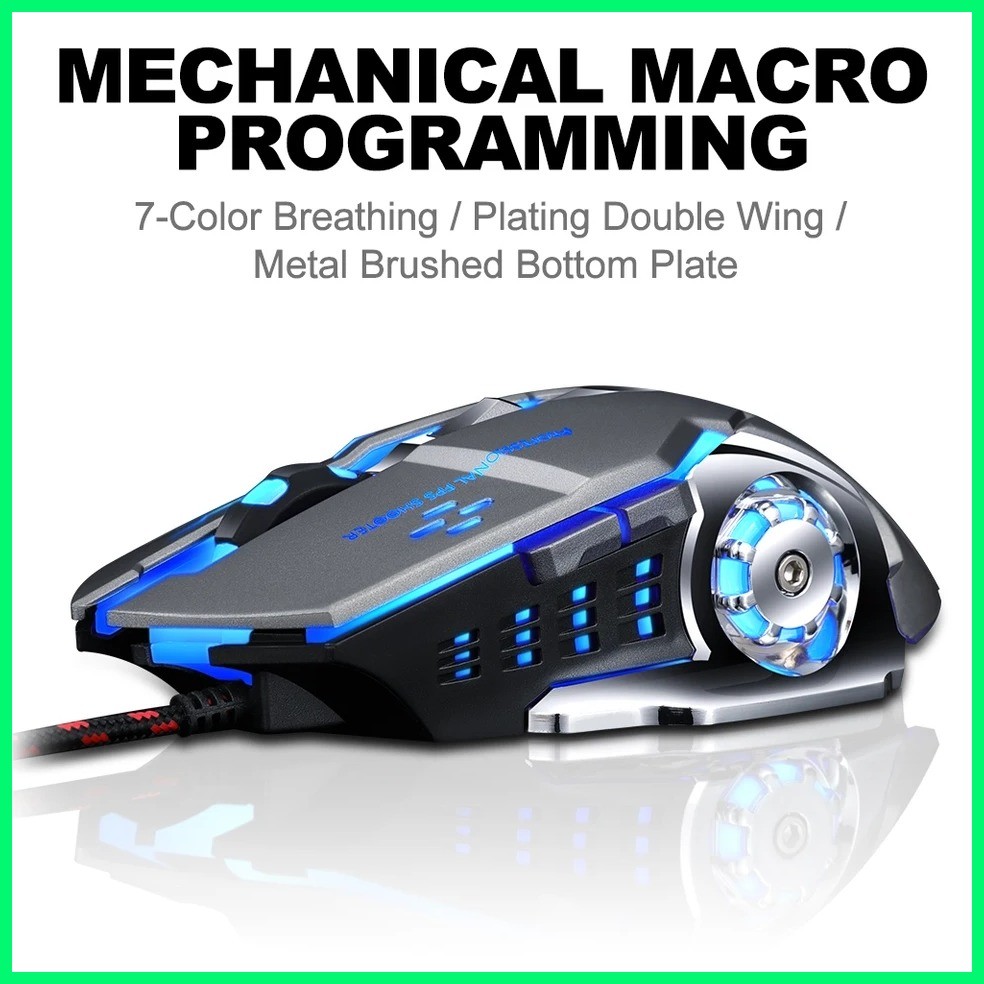 ۩ Lenovo dedicated wired mouse ultra-quiet gaming programming mouse ...
