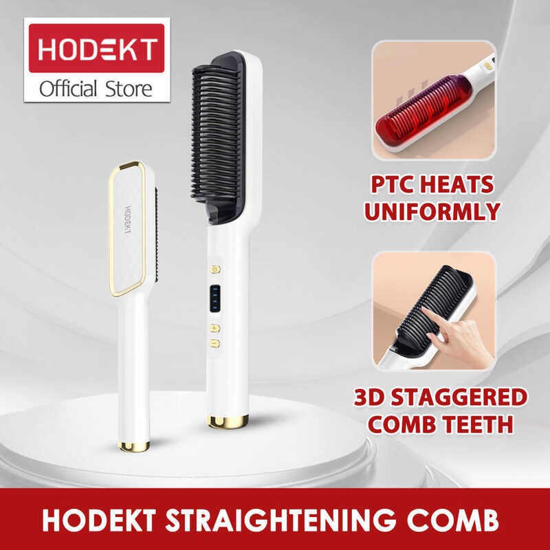 HODEKT Multifunctional Straightening Heat Ceramic Curler Electric Hot ...