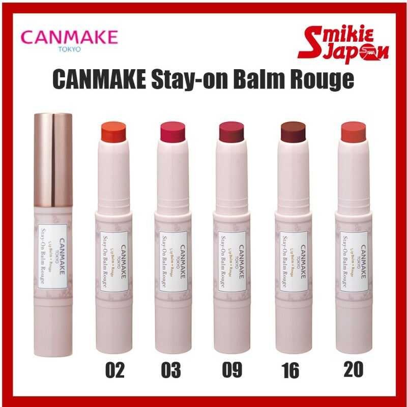 CANMAKE Stay-On Balm Rouge 2.7G UV Cut Lip Blam / Lipstick 02 03 09 16 ...