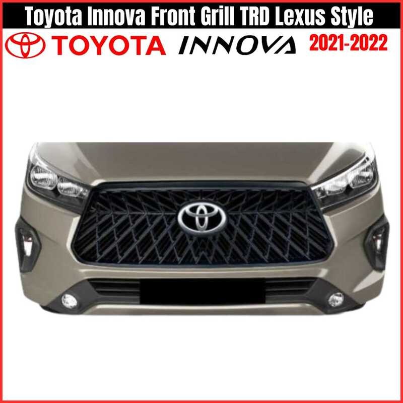 Grill For Toyota Innova 2021-2022 Model Lexus TRD Grill Matte Black ...