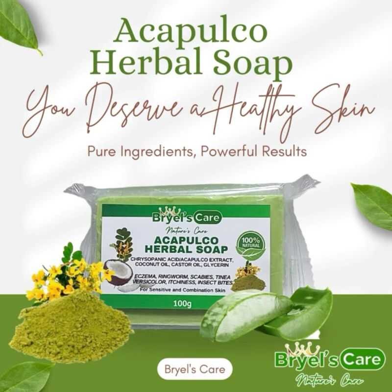 Acapulco Herbal Soap 100G All Natural/Tinea,Eczema,Ringworm,Scabies ...