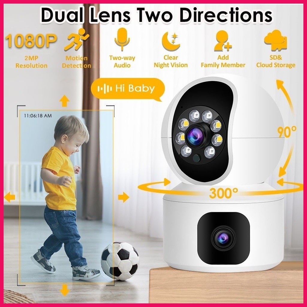 HUAWEI BUY 1 TAKE 1 CCTV Camera Dual Lens No WIFI Needed Speaker Night ...