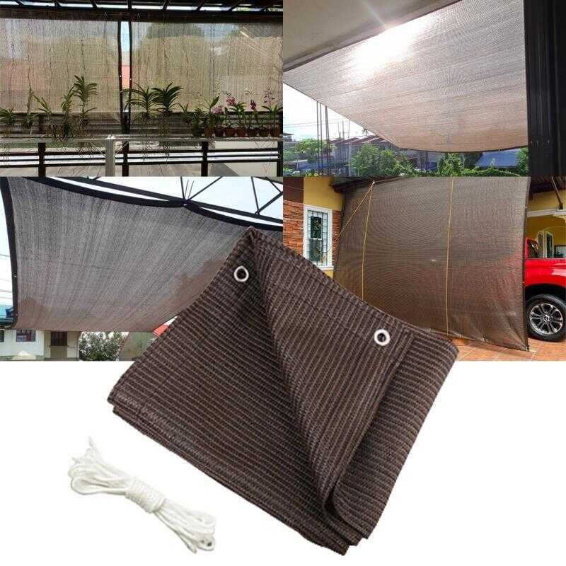 Sun Shade Mesh Garage Roof Canopy Awning Privacy Screen Window Cover 90 ...