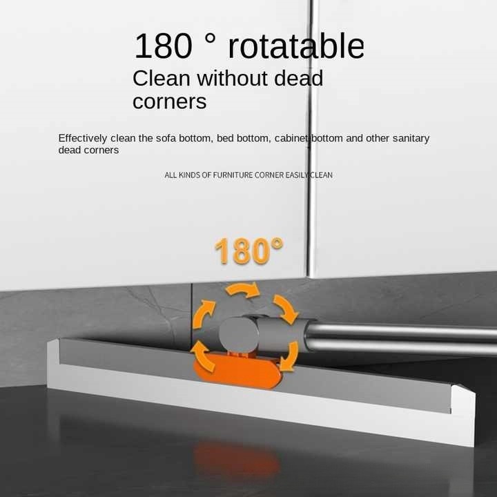 Floor Window Wiper Scraper 180 Degrees Rotatable Hand Push Mop Sweeper ...