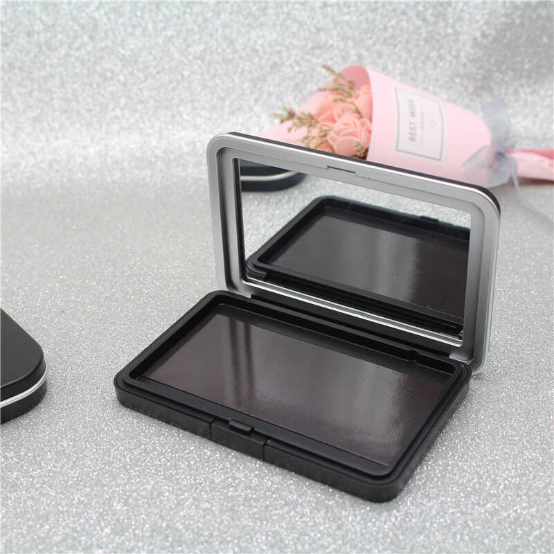 Matte Black Silver Edge Transparent Magnetic Eyeshadow Palette Magnet ...