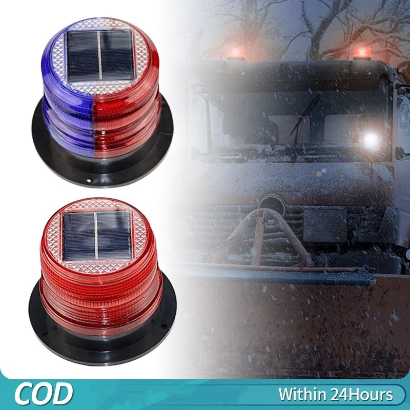 Warning Lights Flicker Beacon Road Barricade Traffic Signal Solar ...
