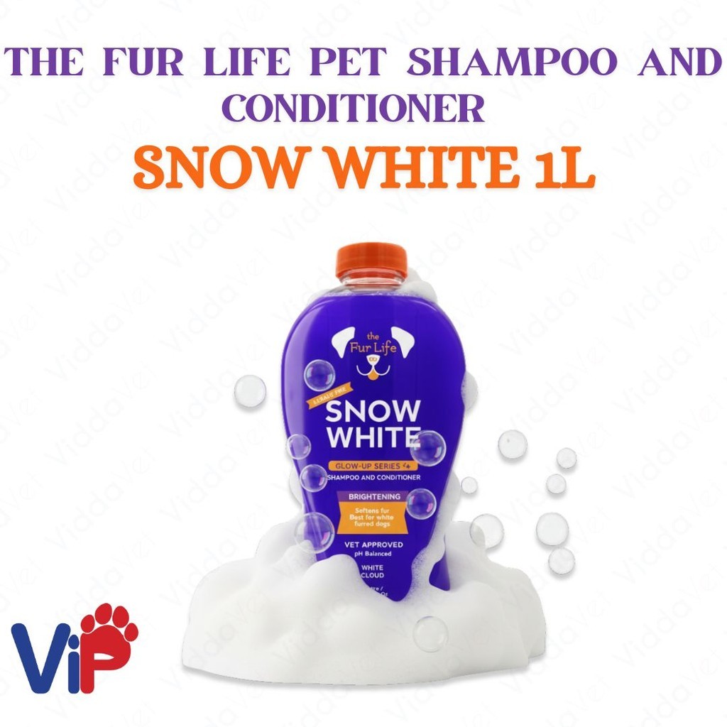 The Fur Life Snow White Shampoo and Conditioner with Brightening White ...