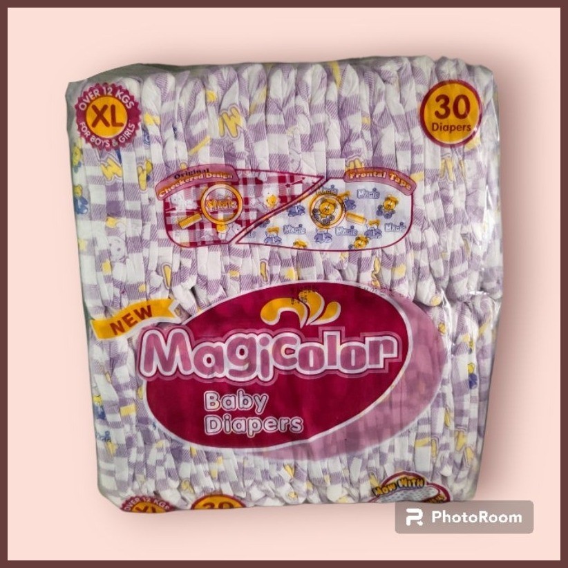 ⭕ MAGIC COLOR Baby Diaper Tape Disposable 30pcs/pack | Shopee Philippines