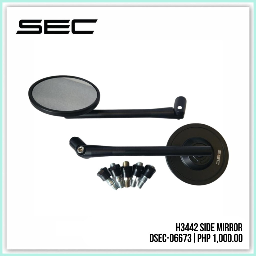 SEC Side Mirror for Motorcycle H3442 (DSEC-06673) | Shopee Philippines