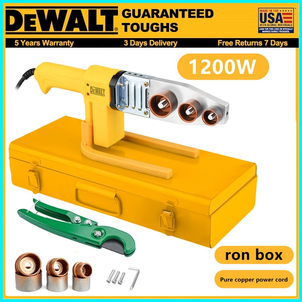 DeWalt 1200W Plastic Pipes fusion Machine Heavy Duty Electronic Hot ...
