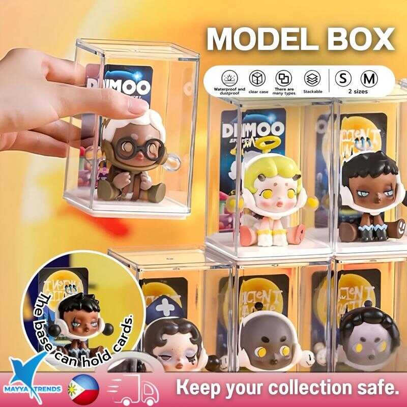 Action Figure DIY Display Stand Dustproof Storage Box Popmart Blind ...