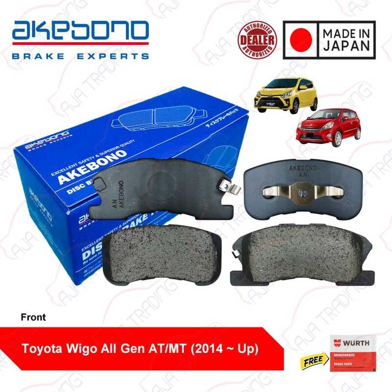 Genuine Akebono Front Brake Pads For Toyota Wigo All Gen At/Mt (2014 ...
