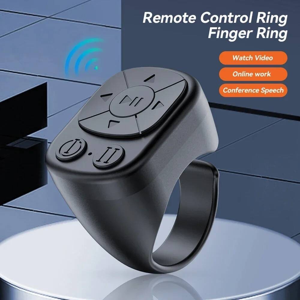 Bluetooth Wireless Selfie Scrolling Button Ring Fingertip Remote ...