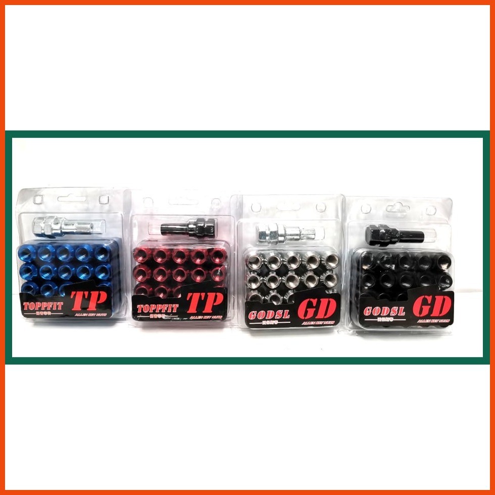 Top Fit Steel Lug Nuts 12mm x 1.50 Allen Key Nuts | Shopee Philippines