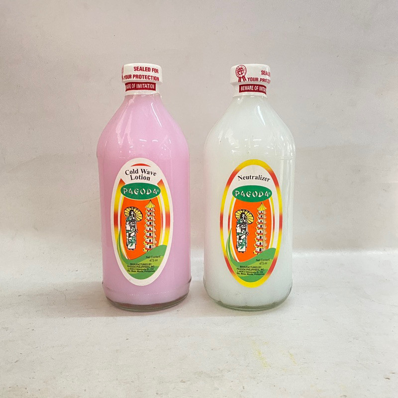Pagoda Cold wave Lotion with Lanolin Hair Curling treatment 473ml ...